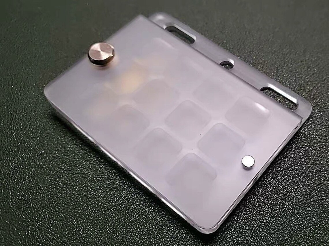 Mini Acrylic Paint Case Painting Palette With Magnetic Lid - Etsy