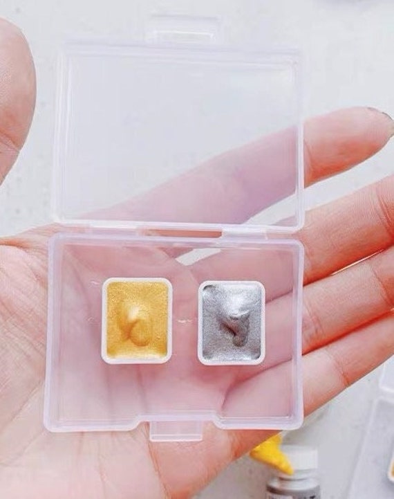 Watercolour Paint Gold and Sliver Qtr Pans Half Pans - Etsy