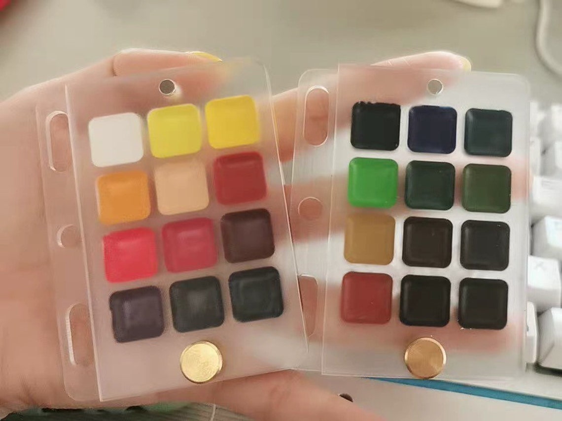Mini Acrylic Paint Case Painting Palette With Magnetic Lid ...