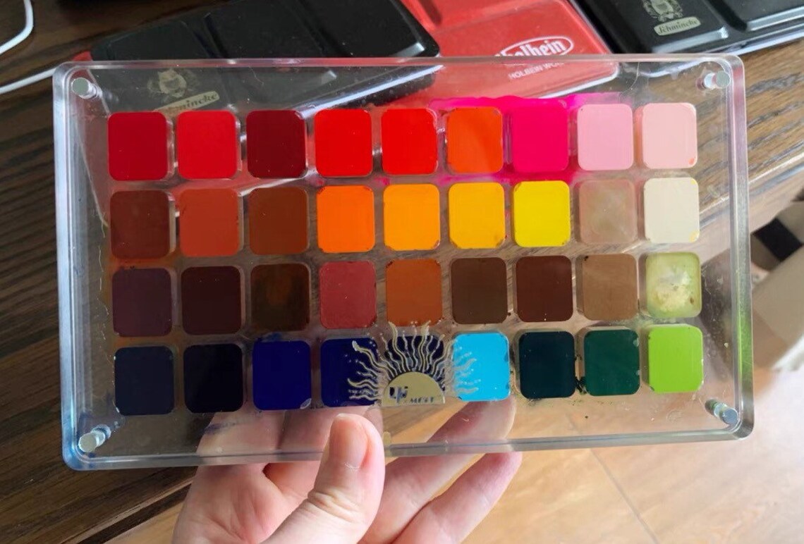 Acrylic Paint Case Stackable Painting Palette With Magnetic - Etsy