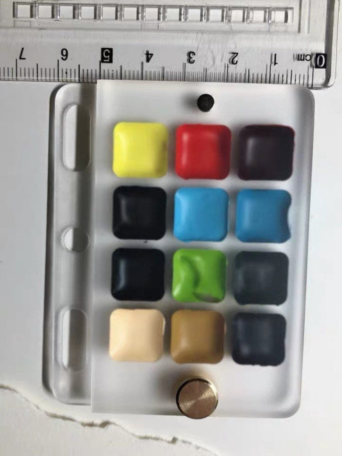 Mini Acrylic Paint Case Painting Palette With Magnetic Lid ...