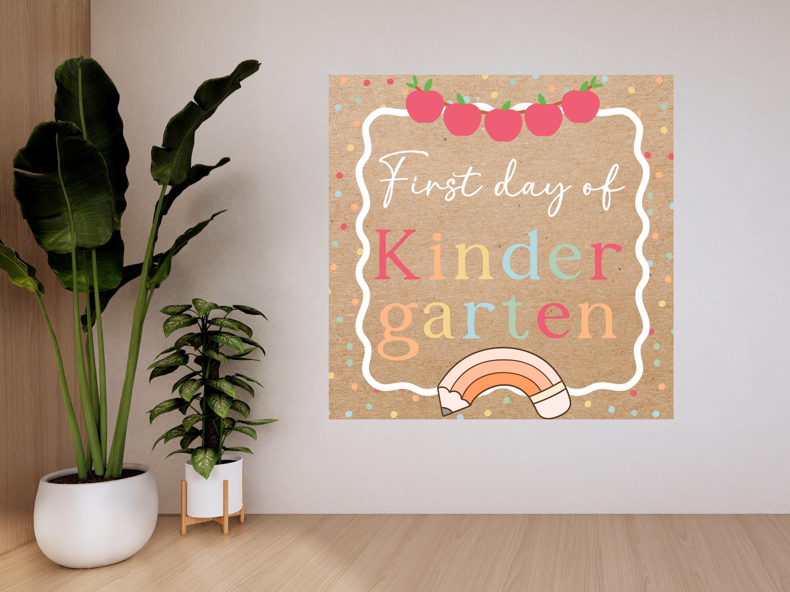 First Day of School Banner Templates Bundle of 5, Kindergarten First ...