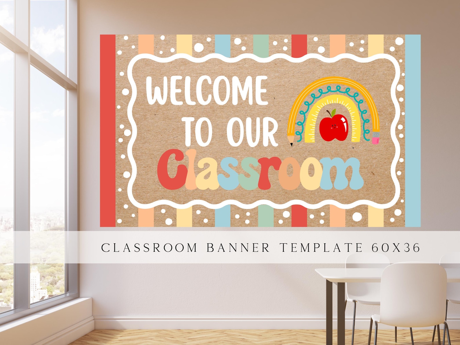 Welcome to Our Classroom Painted Banner Template, Welcome Back to ...
