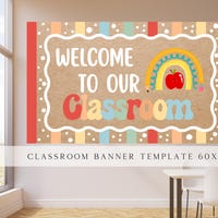 School Banner Crayons Banner Preschool Grade School Banner Teacher ...