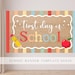 First Day of School Painted Banner Template, Welcome Back to School ...