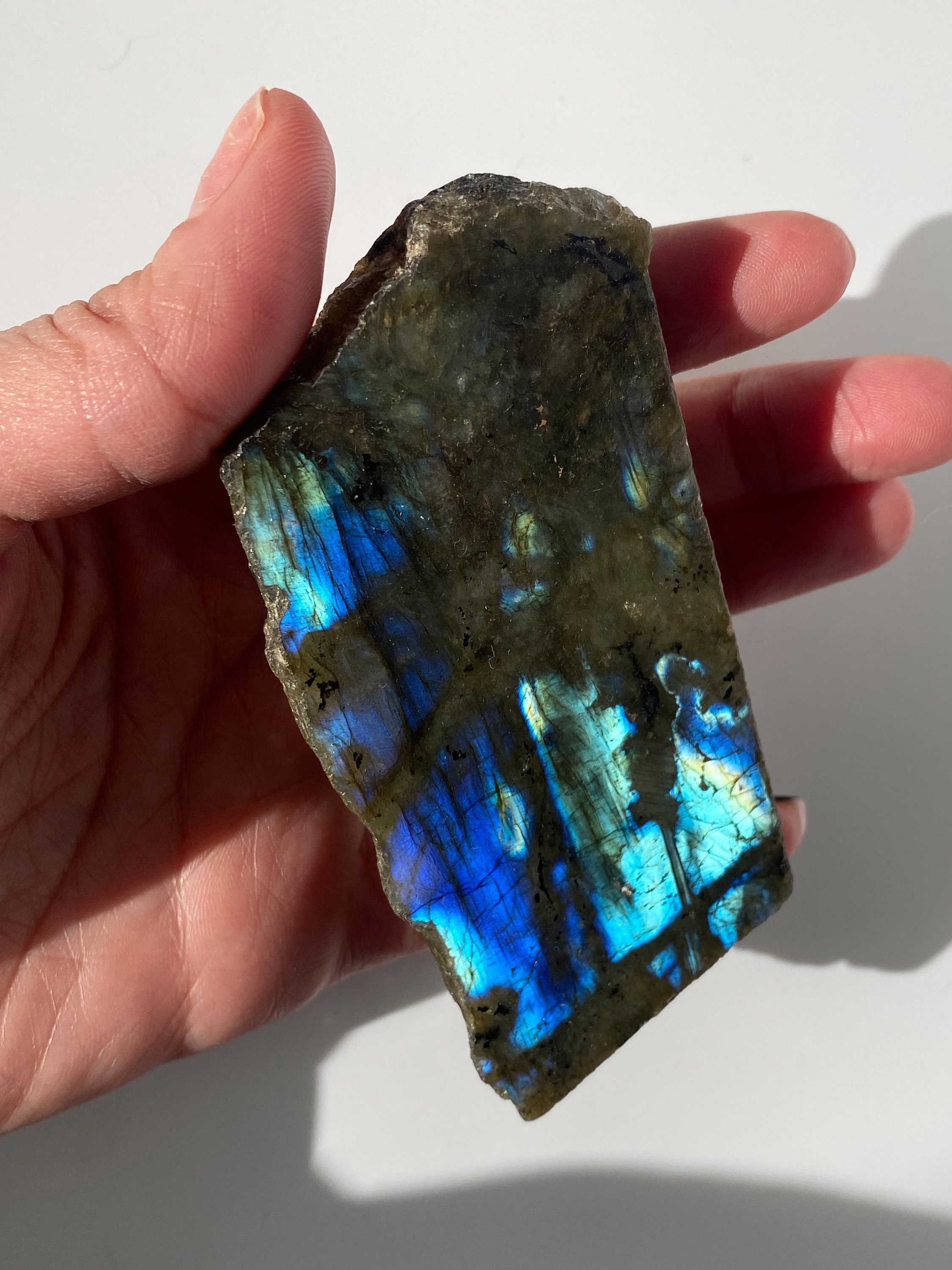 Natural Labradorite Slab raw Labradorite Free Shape Rough Labradorite ...