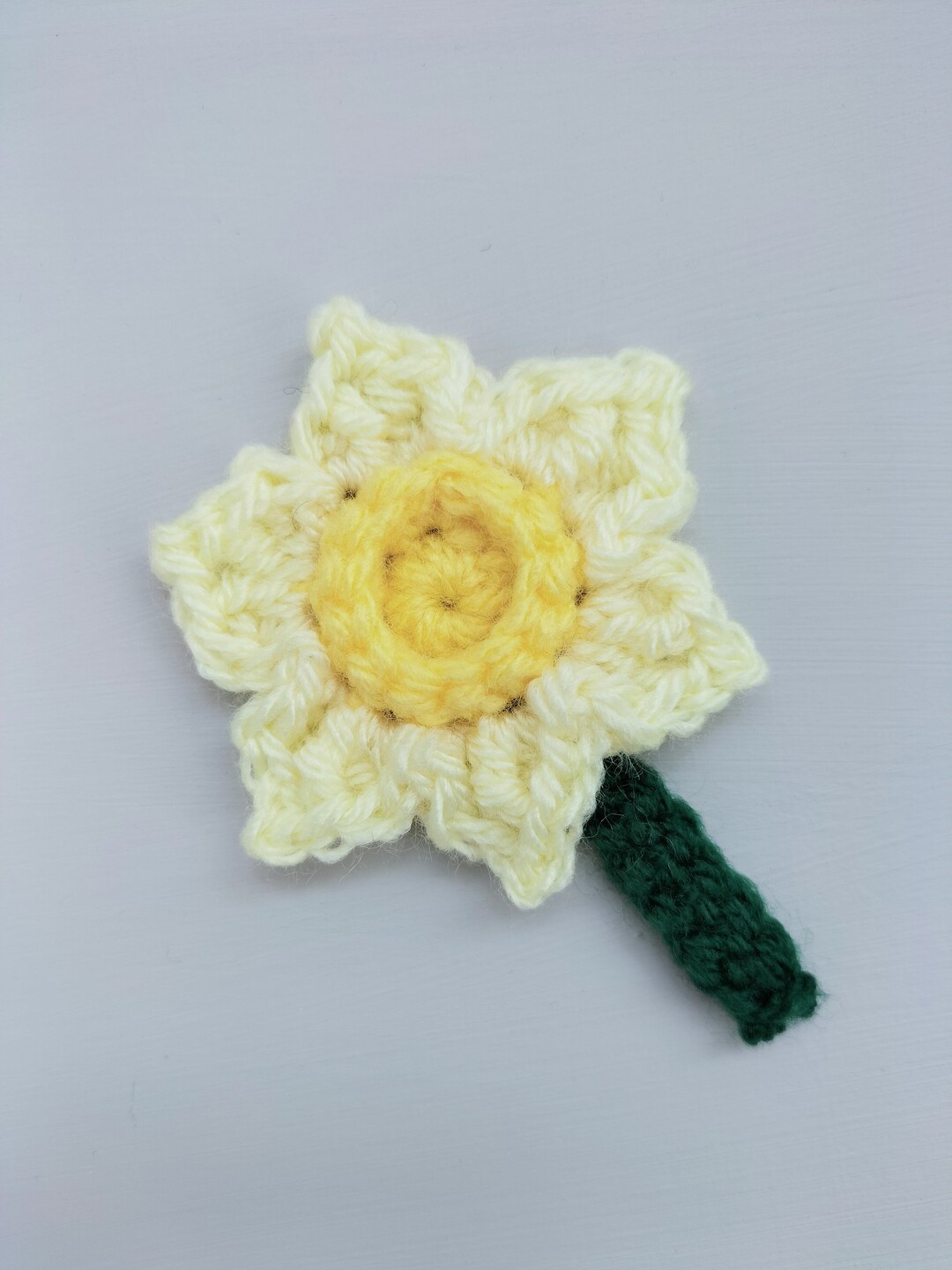 Crochet Daffodil Applique Pattern - Instant PDF Download - Etsy