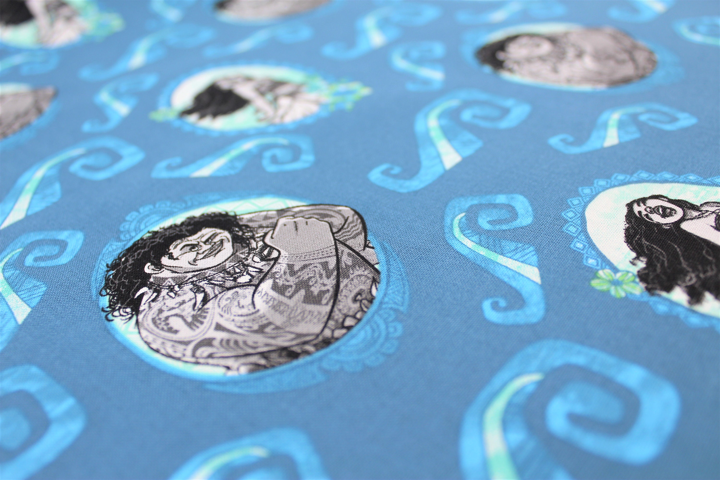 Moana Fat Quarter 18 X 21 100% Cotton Fabric, Craft Fabric, Face Mask ...