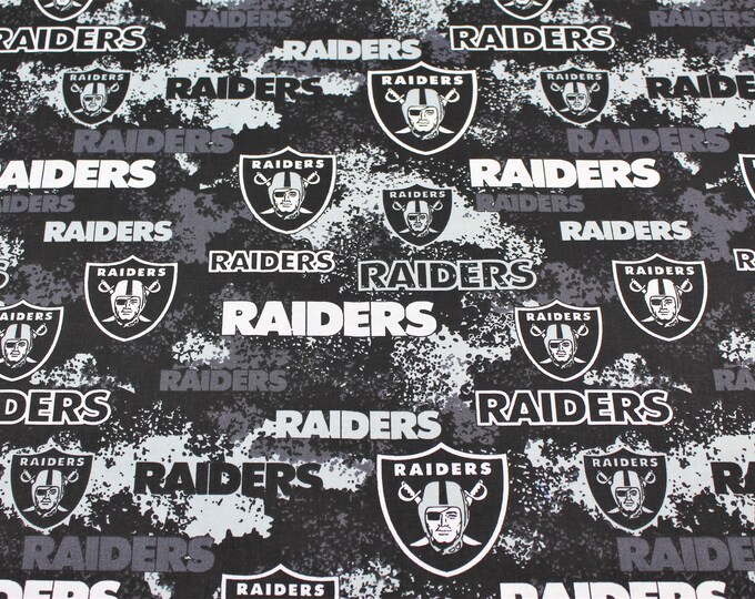 Las Vegas Raiders Fat Quarter 18 X 21 100% Cotton NFL Fabric, Craft ...