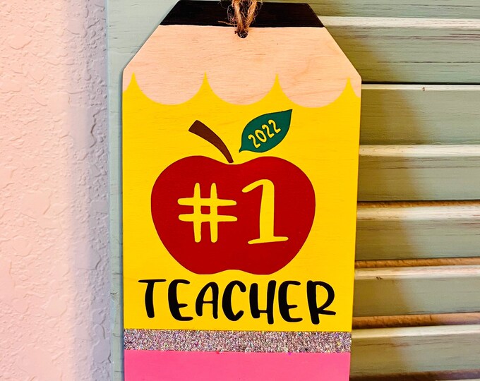 Personalized Wooden Crayon Pencil Winter Tree Ornament Your Name ...