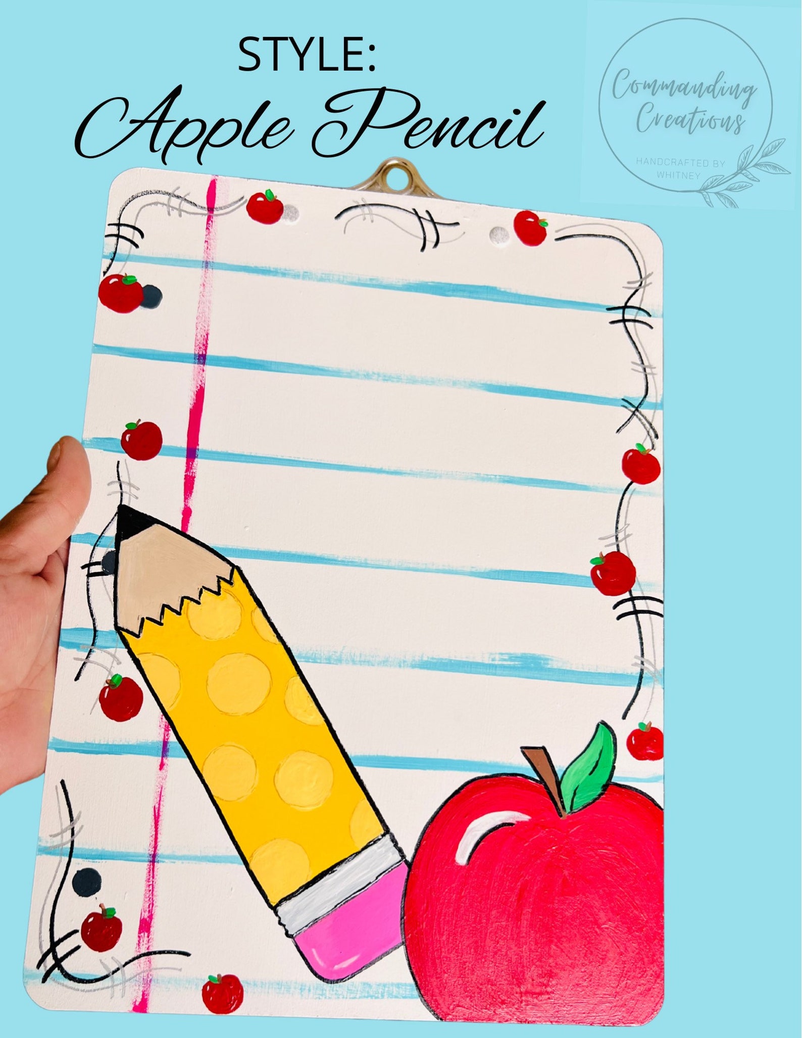Handpainted Clipboards Completely Customizable Many Styles Teacher Gift ...