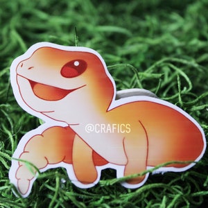Leopard Gecko v.1 Weatherproof Sticker Cute Chibi | Etsy