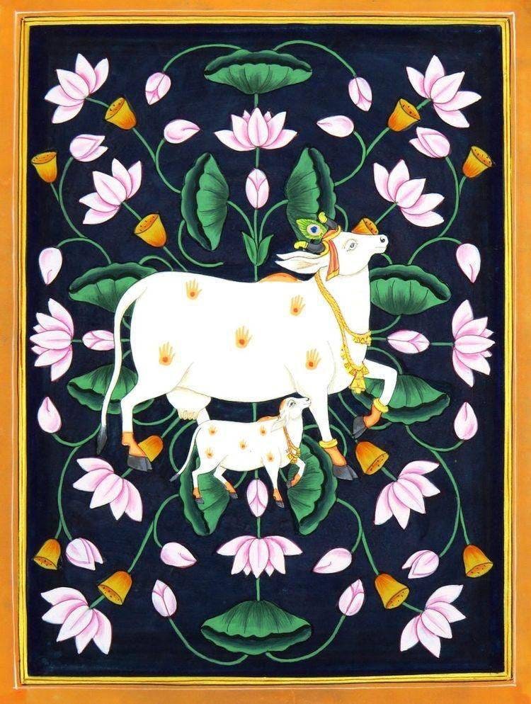 Pichwai Cow - Etsy