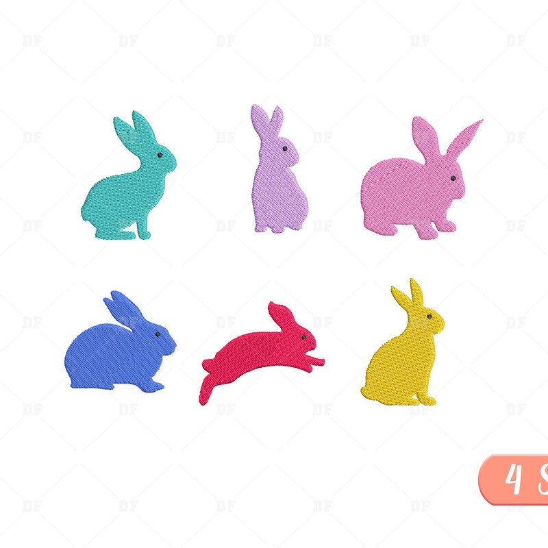 Bunny Embroidery Design - Etsy