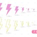 Lightning Bolt Embroidery Design: Mini Sizes (digital Download) - Etsy