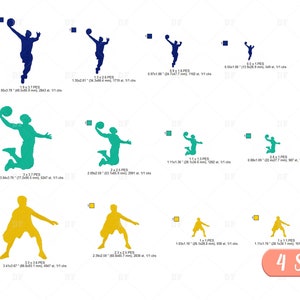 Mini Basketball Player Embroidery Design, Basketball Player Embroidery ...
