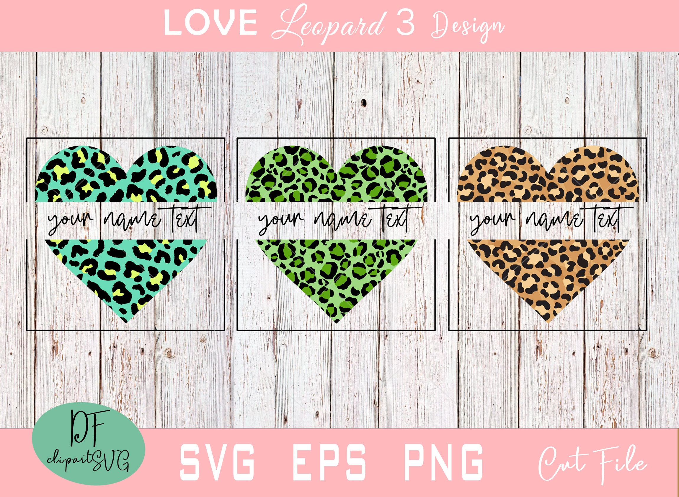 Leopard Heart Svg Cheetah Heart Svg Heart Svg Love Svg - Etsy