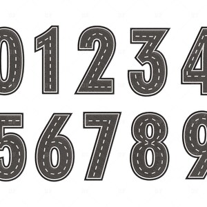 Road Numbers Embroidery Designs, Race Track Numbers Embroidery, SPORT ...