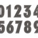Road Numbers Embroidery Designs: Race Track Font (5 Sizes) - Etsy