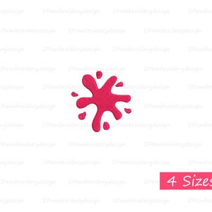Paint Splatter Machine Embroidery Designs: Artistic Stitch Patterns (4 ...