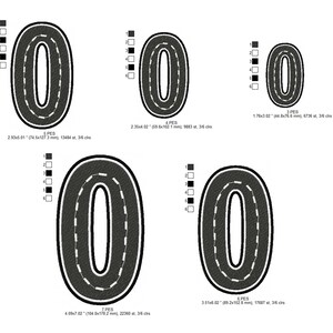 Road Numbers Embroidery Designs, Race Track Numbers Embroidery, SPORT ...