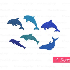 Mini Dolphin Embroidery Designs: Sea Animal Pattern (digital Download ...