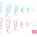 Lightning Bolt Embroidery Design: Mini Sizes (digital Download) - Etsy