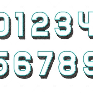 Number Embroidery Designs, Sport Number Embroidery Designs, Sport ...