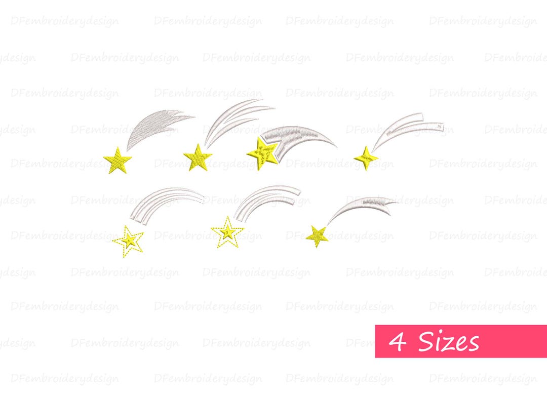 Mini Shooting Star Embroidery Designs, Shooting Star Embroidery Designs ...