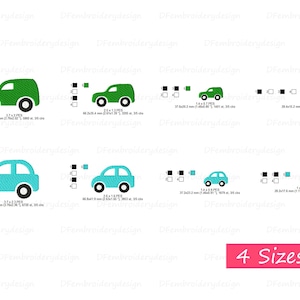 Mini Car Embroidery Designs, Car Embroidery Designs, Vehicle Embroidery ...