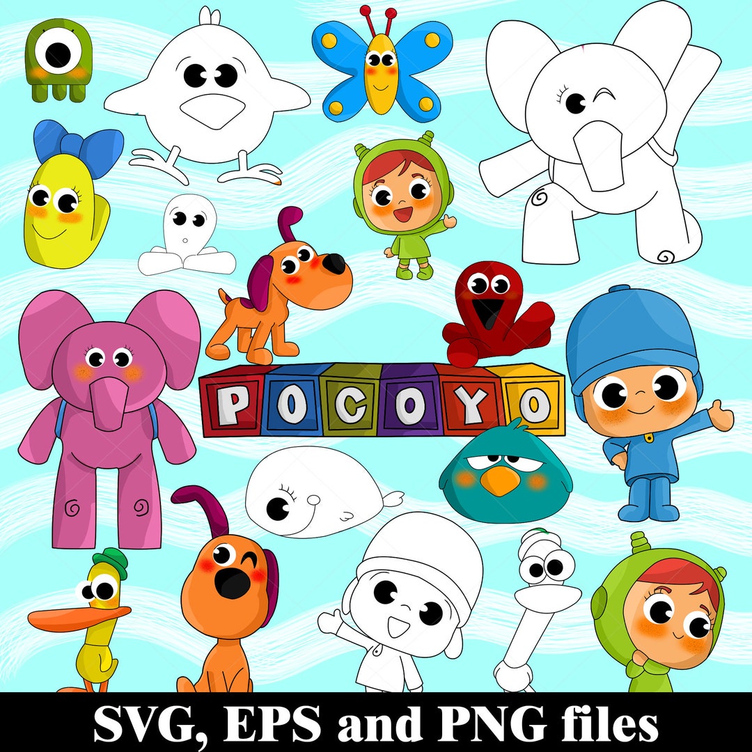IMÁgenes prediseñadas pocoyó Pocoyó SVG para Cricut Pocoyó - Etsy España