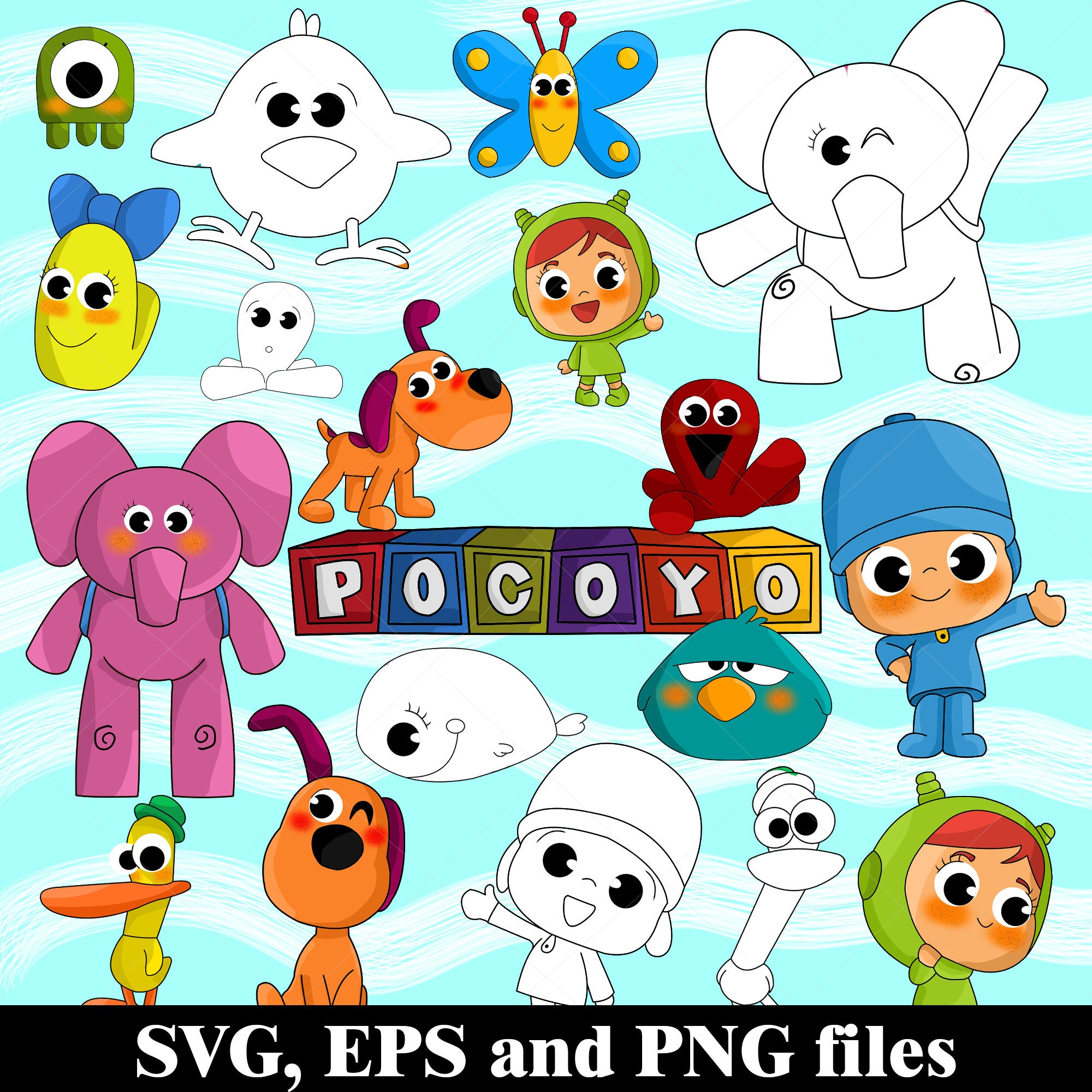 Pocoyo images Pocoyo SVG files for Cricut Pocoyo png Pocoyo Png file ...