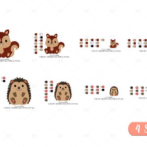 Mini Woodland Animals Embroidery Designs: Safari Animals (digital ...