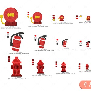 Fireman Embroidery Design: Fire Truck, Hydrant, More! (digital Download ...