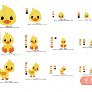 Mini Duck Embroidery Design, Duck Embroidery Design, Animal Embroidery ...