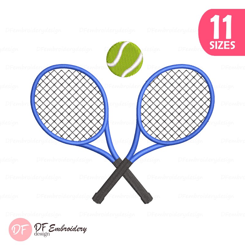 Tennis Embroidery - Etsy