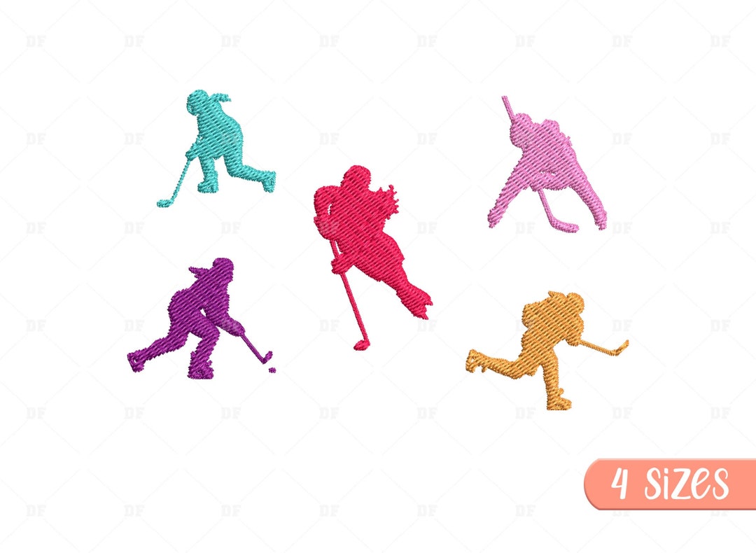 Mini Hockey Girls Embroidery Designs: Sport Embroidery (digital ...