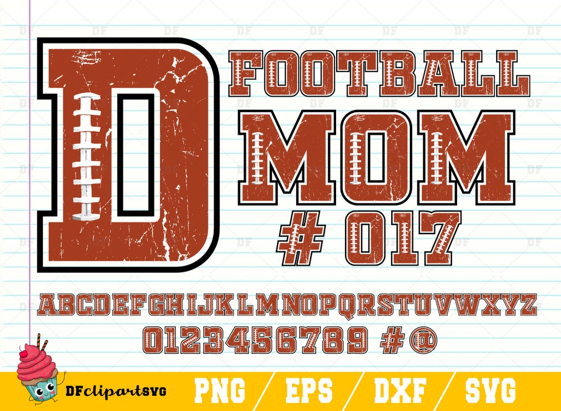 Football Font American Football Football Alphabet Football - Etsy