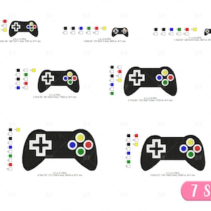 Video Game Controller Embroidery Design, Mini Game Controller Machine ...