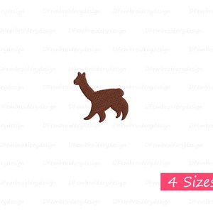 Alpaca Embroidery Designs - 6 Mini Cute Alpaca Patterns - Fluffy Animal ...
