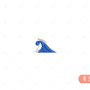 Mini Wave Embroidery Designs, Wave Machine Embroidery Designs, Ocean ...