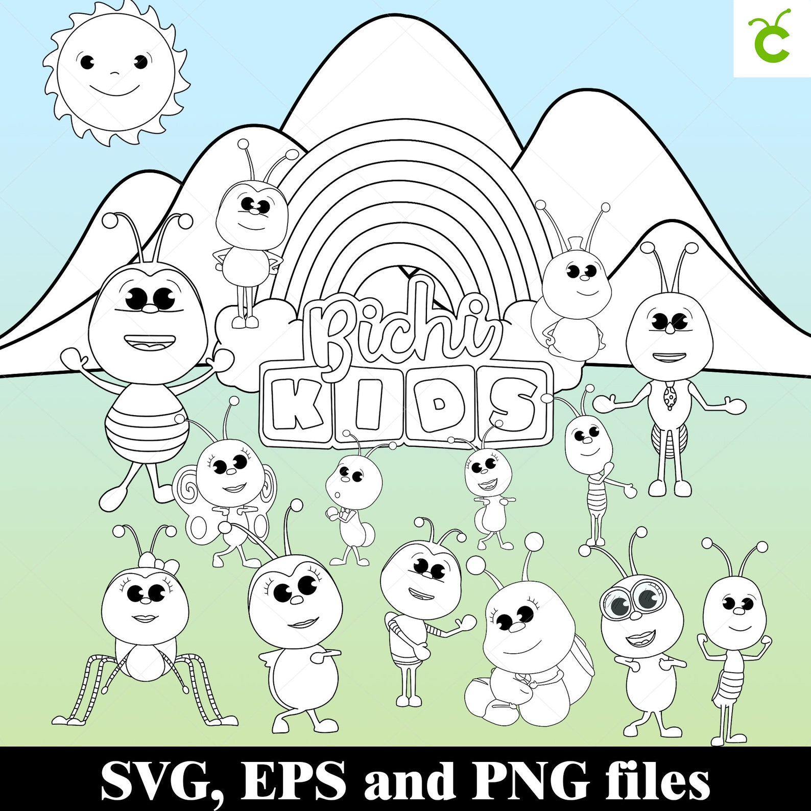 Bichikids Bichikids SVG Bundle Bichikids Clipart Bichikids - Etsy
