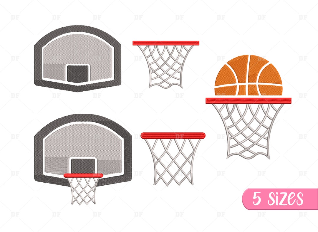 Basketball Goals Embroidery Designs, Basketball Net Embroidery Design ...