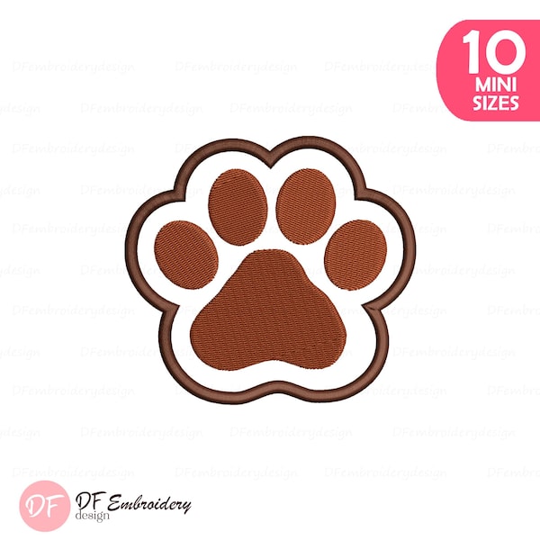 Paw Print Applique - Etsy