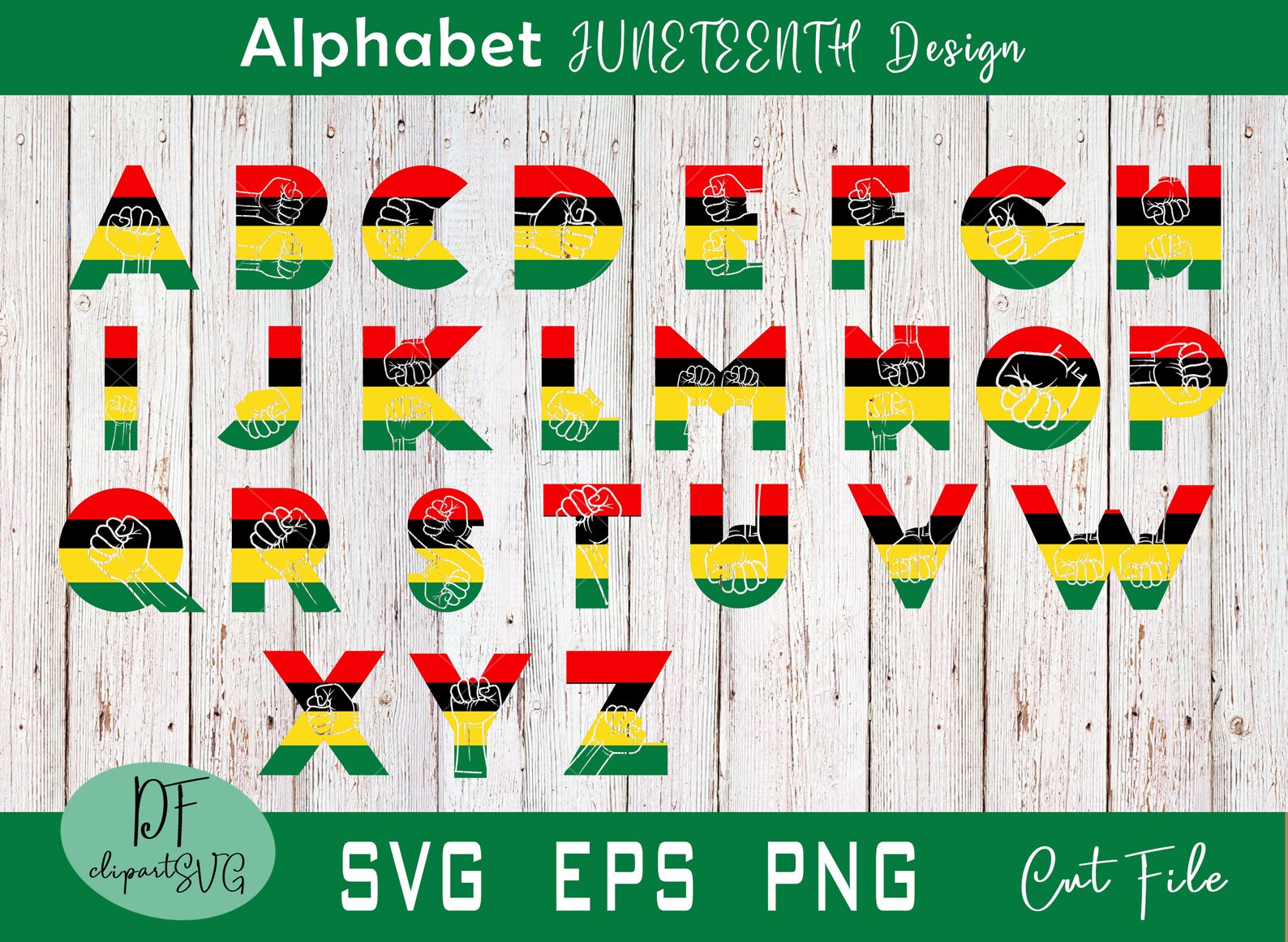 Juneteenth Font Svg Bundle Layered for Cut in Vinyl With - Etsy