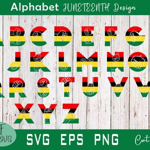 Juneteenth Font Svg Bundle, Layered for Cut in Vinyl With Cricut ...