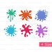 Paint Splatter Machine Embroidery Designs: Artistic Stitch Patterns (4 ...