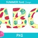 SUMMER FONT Watermelon Summer Watermelon Alphabet Font PNG - Etsy