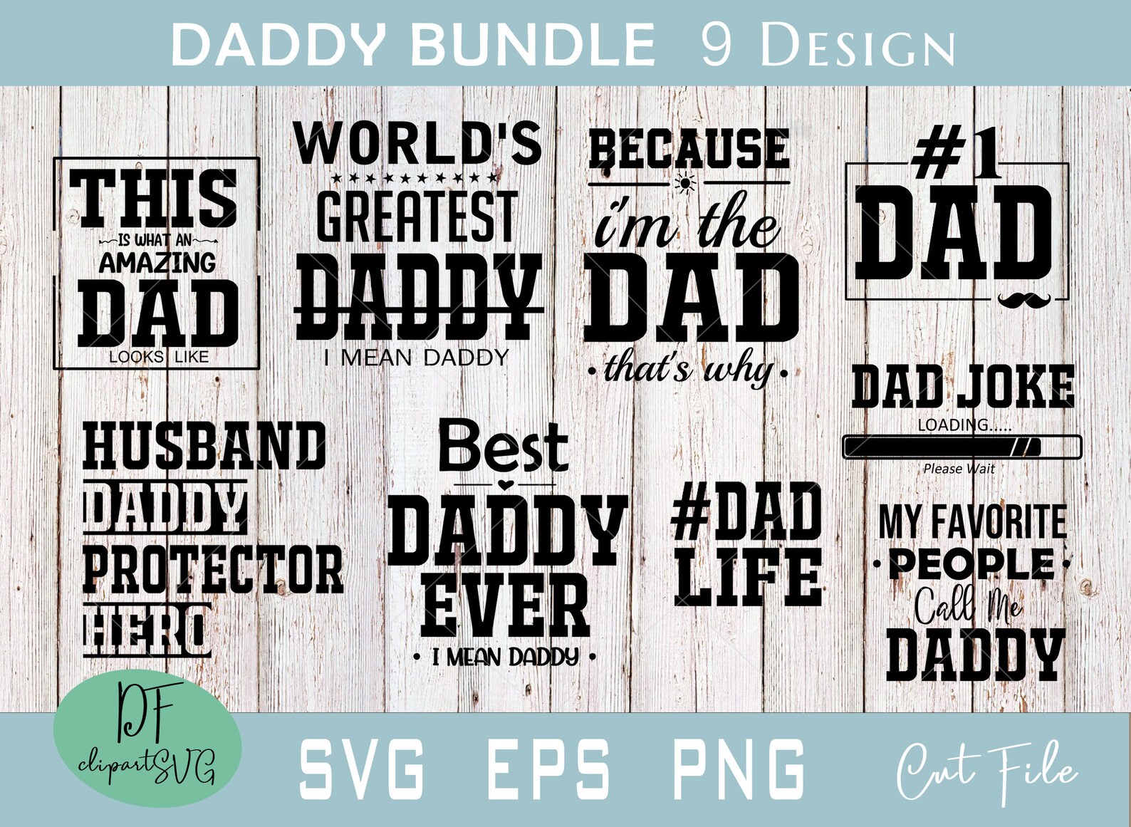 Daddy SVG Dad SVG Dad SVG Bundle Father's Day Svg Dad - Etsy