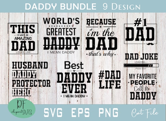Daddy SVG Dad SVG Dad SVG Bundle Father's Day Svg Dad - Etsy Canada